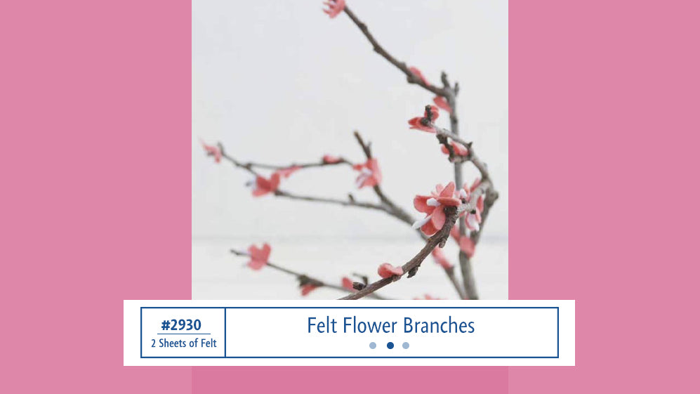 #2930 Felt Flower Branches – Lincraft