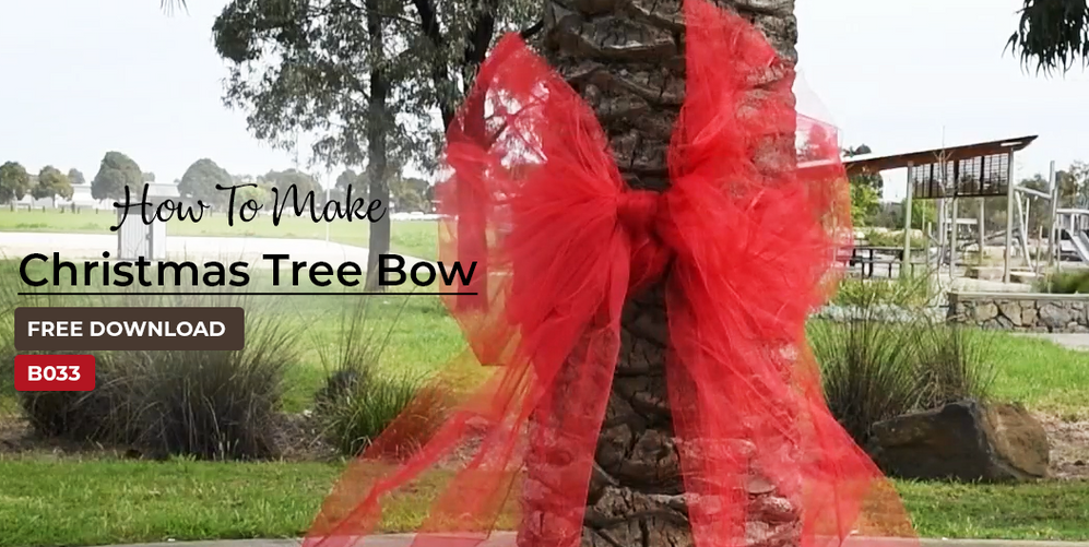 B033 Christmas Tree Bow – Lincraft