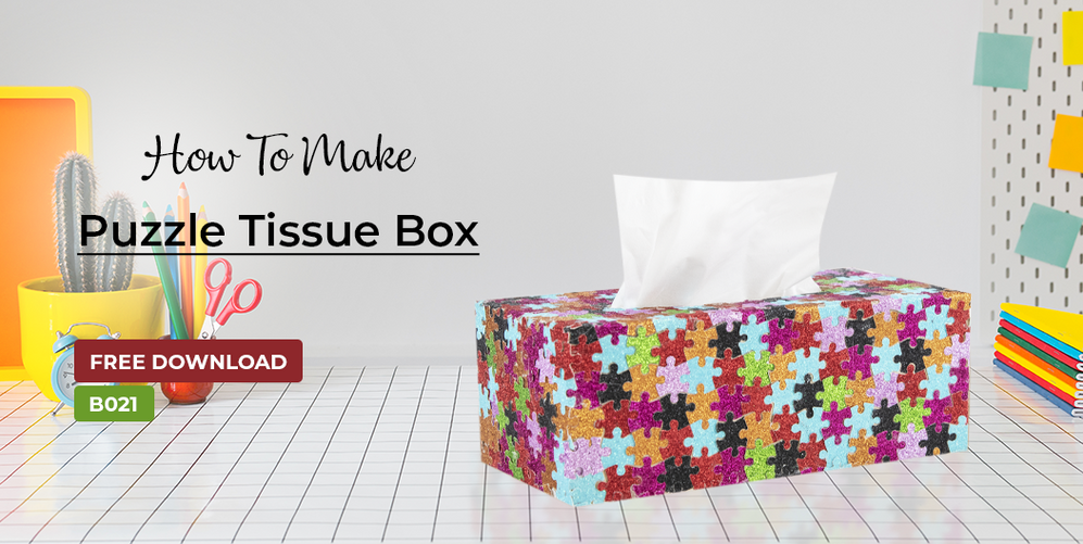 B021 Puzzle Tissue Box – Lincraft