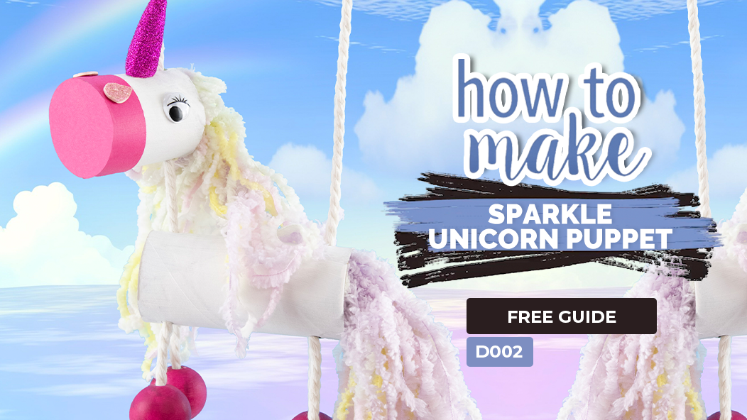 D002 Sparkle Unicorn Puppet – Lincraft