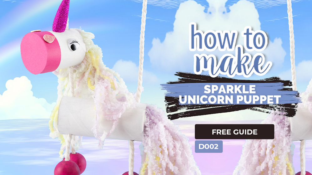 D002 Sparkle Unicorn Puppet – Lincraft