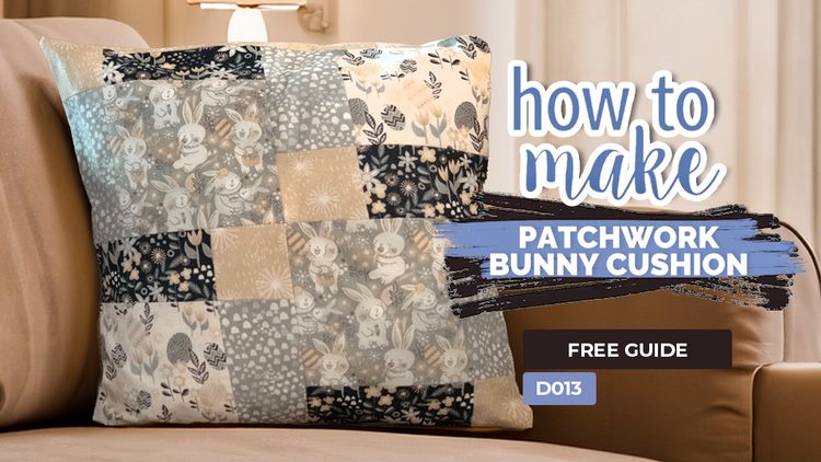D013 Patchwork Bunny Cushion – Lincraft