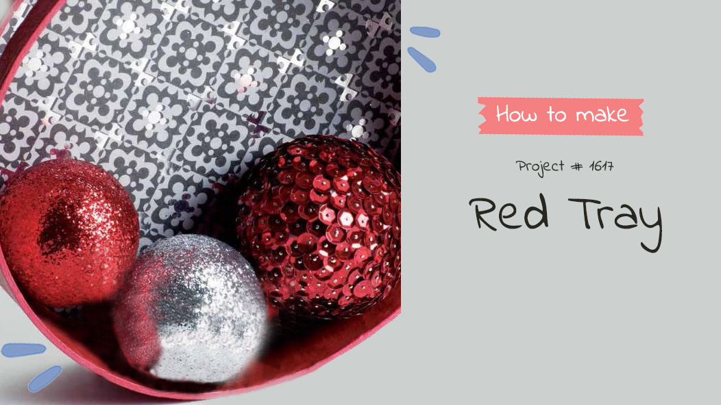 #1617 Red Tray – Lincraft