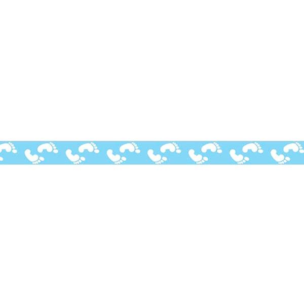 Sullivans Organza Ribbon, Baby Feet Light Blue- 10mm – Lincraft