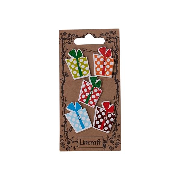 Carded Buttons, Wood Gifts- 5pk – Lincraft