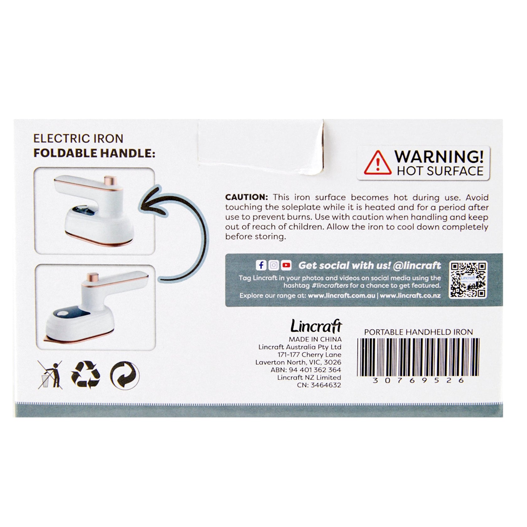 Makr Portable Handheld Iron – Lincraft