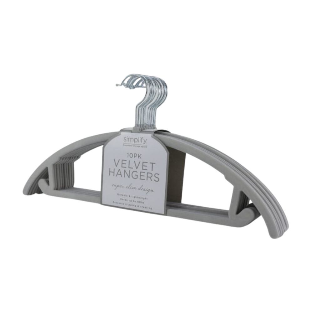 Velvet Hangers, 10pk- Assorted – Lincraft