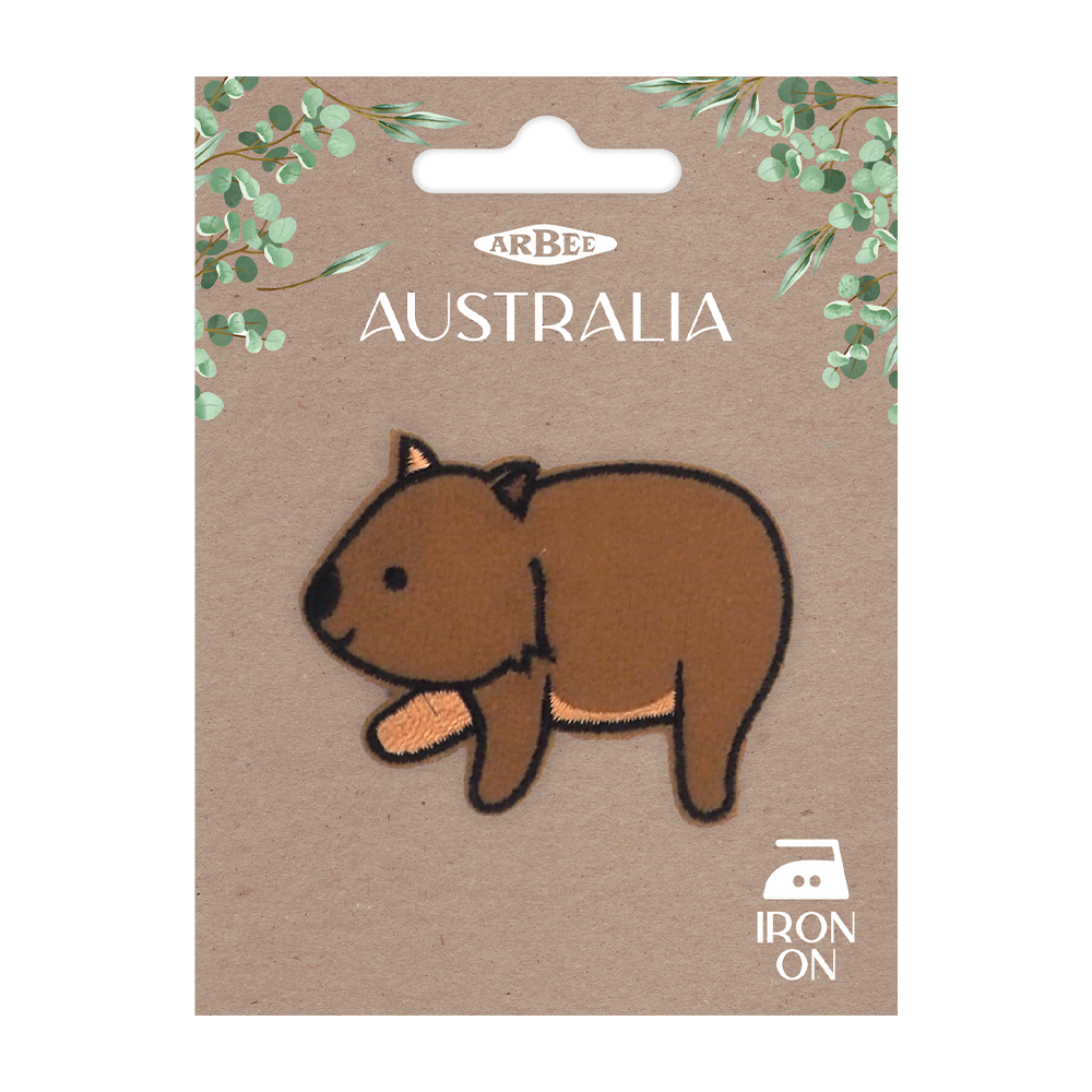 Crafty Arbee Patch, Wombat- 1pc – Lincraft