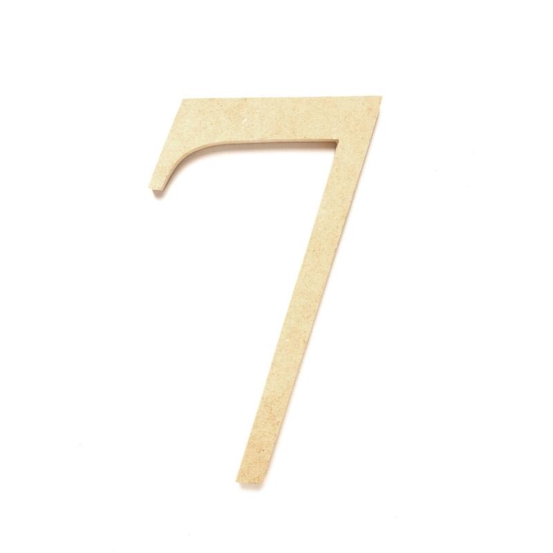 MDF Wooden Number, 7 – Lincraft
