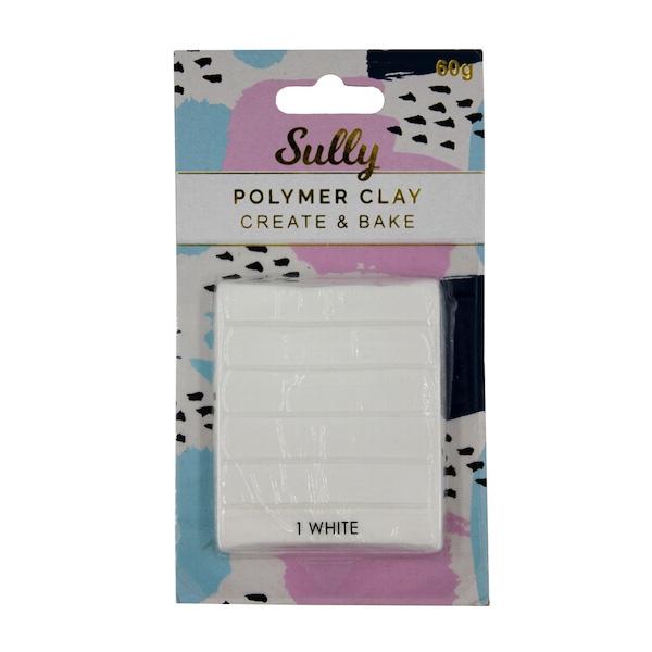 Sully Polymer Clay, White- 60g – Lincraft